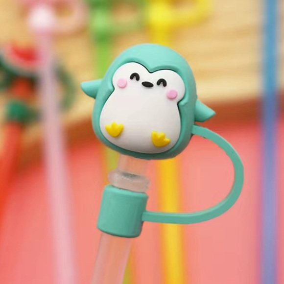 Dining | Penguin Straw Topper For Tumblers | Poshmark